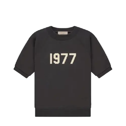 ESSENTIALS 1977 SS22 RAGLAN CREWNECK TEE IRON | AREA 02
