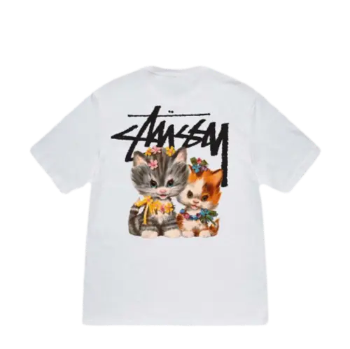 STUSSY KITTENS TEE WHITE | AREA 02 — 亞洲指標潮流文化交易所