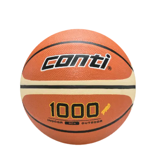 CONTI PATENTED 16-PANEL DEEP GROOVE RUBBER BASKETBALL NUMBER 7 | AREA 02