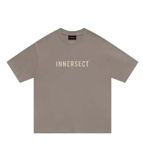 EDC INNERSECT FOG JERRY LORENZ RECYCLING LOGO TEE LIGHT BROWN | AREA 02