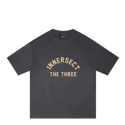 EDC INNERSECT FOG JERRY LORENZ ARCH-SHAPED SHINY LOGO TEE CHARCOAL GRAY | AREA 02
