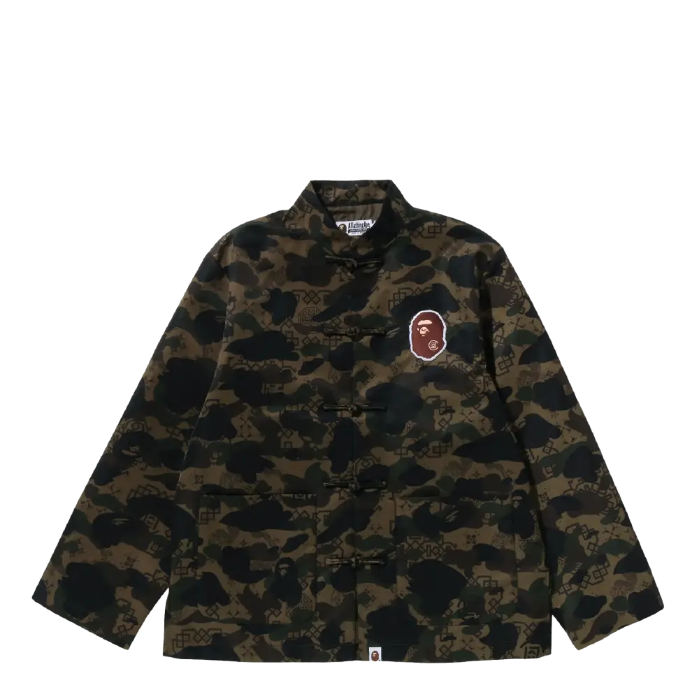 BAPE CLOT CAMO APE HEAD CHINA JACKET GREEN | AREA 02