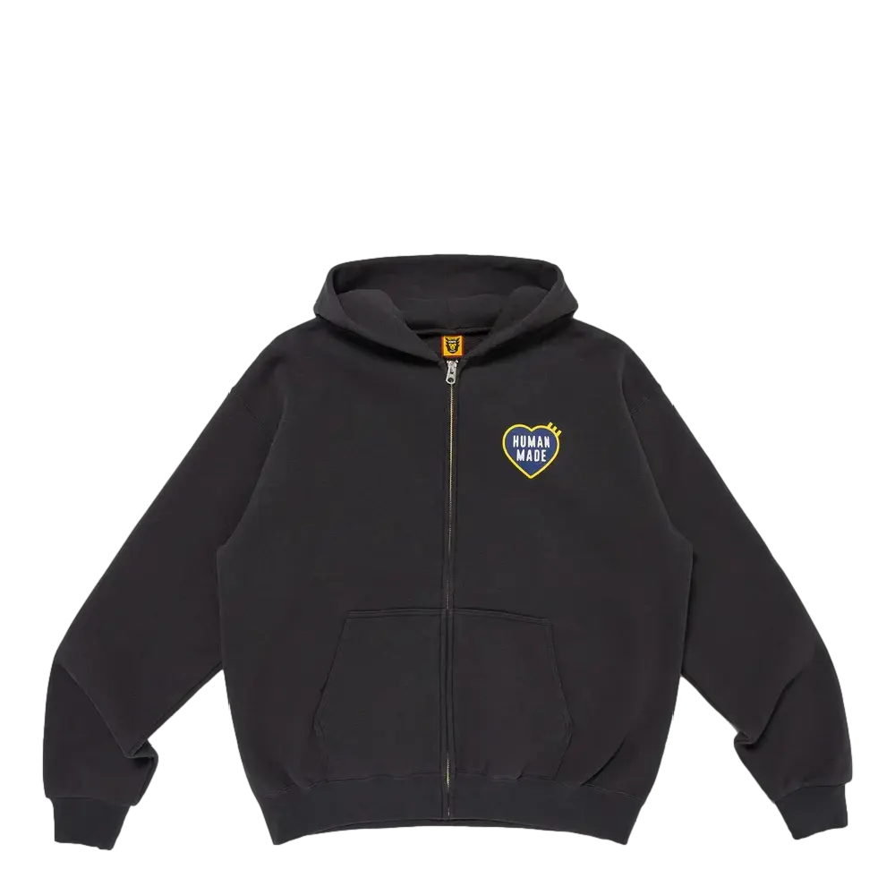 HUMAN MADE CLASSIC ZIP UP HOODIE BLACK | AREA 02 — 亞洲指標潮流文化交易所
