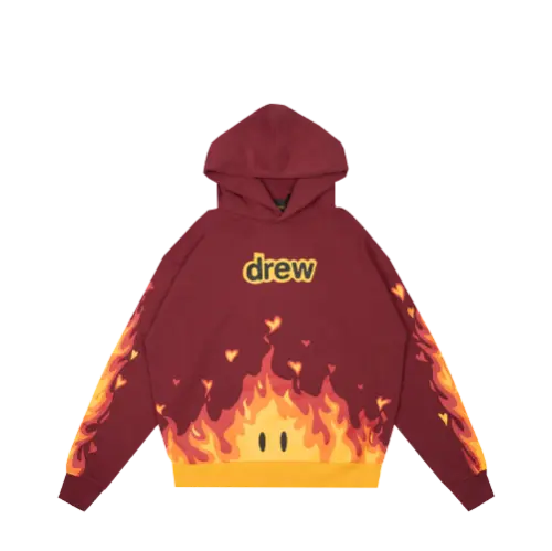 DREW HOUSE FIRE HOODIE BURGUNDY | AREA 02 — 亞洲指標潮流文化交易所